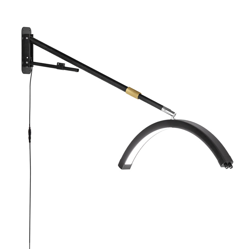 ROKK Lunar Arm Gen II Wall Mounted Half Moon LED Light – ROKK Salon ...