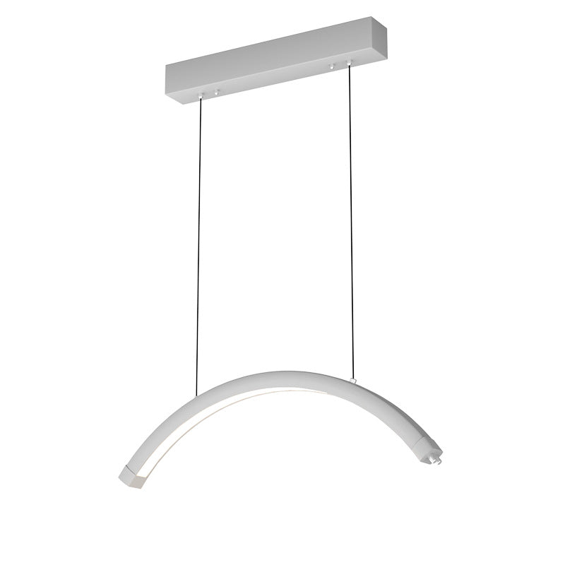 ROKK Lunar Arc Suspended Half Moon LED Ceiling Light – ROKK Salon Solutions