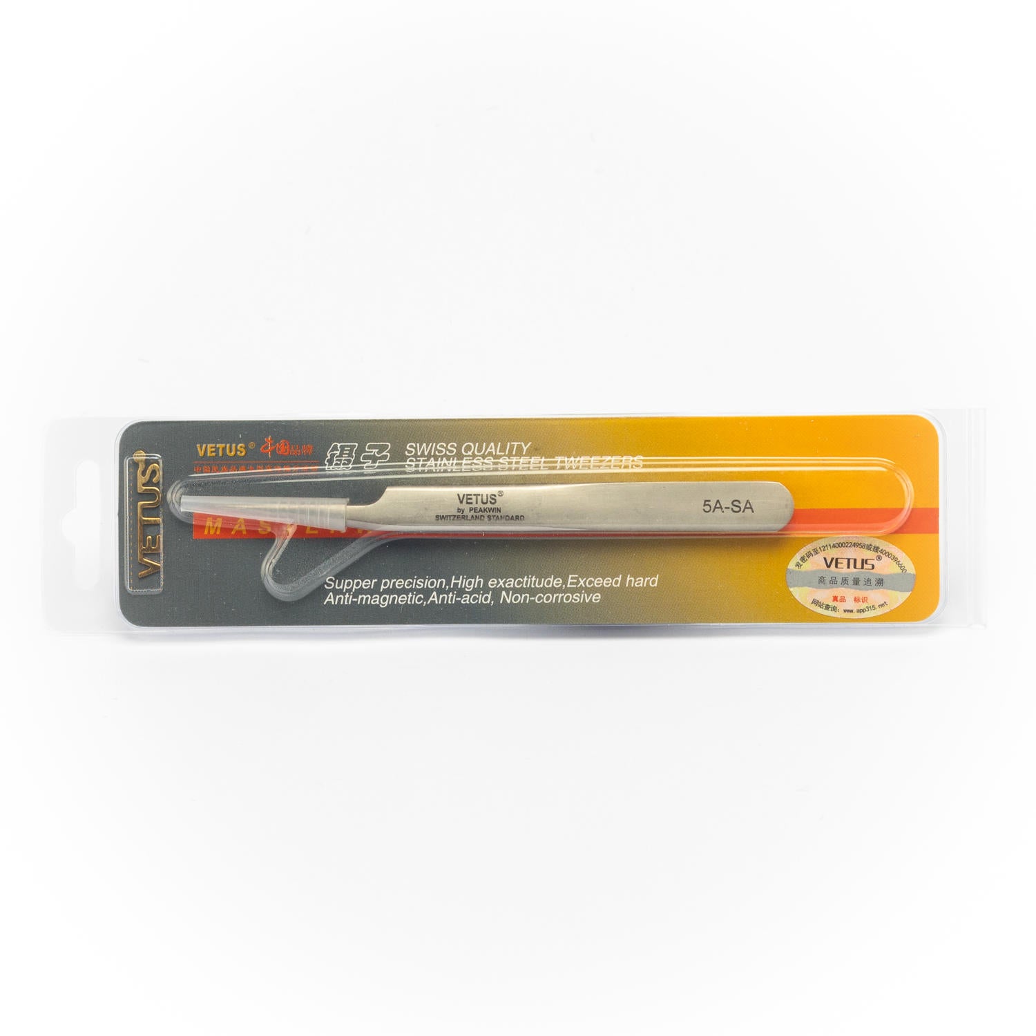VETUS 5A-SA STRAIGHT TWEEZER – ROKK Salon Solutions
